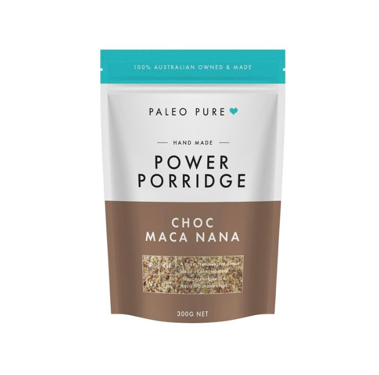 Power Porridge Choc Maca-nana 300g – Paleo Pure